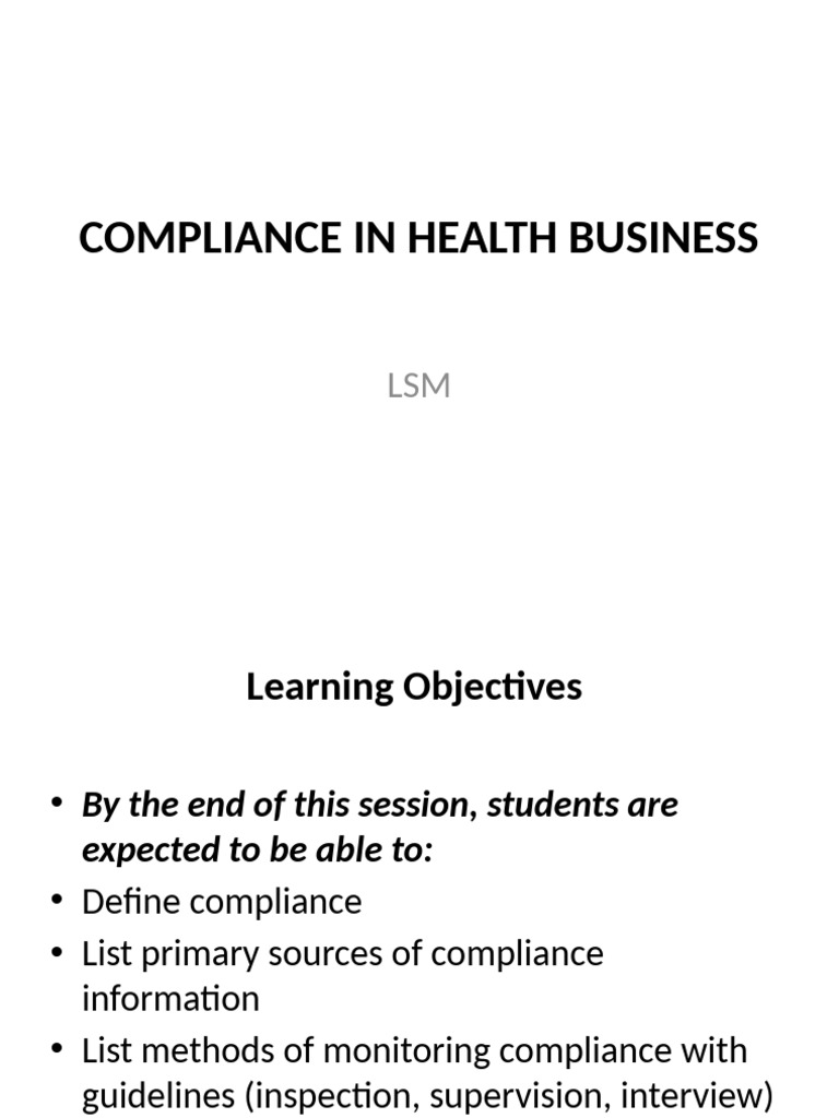 Monitoring Compliance With Guidelines | PDF | Regulatory Compliance