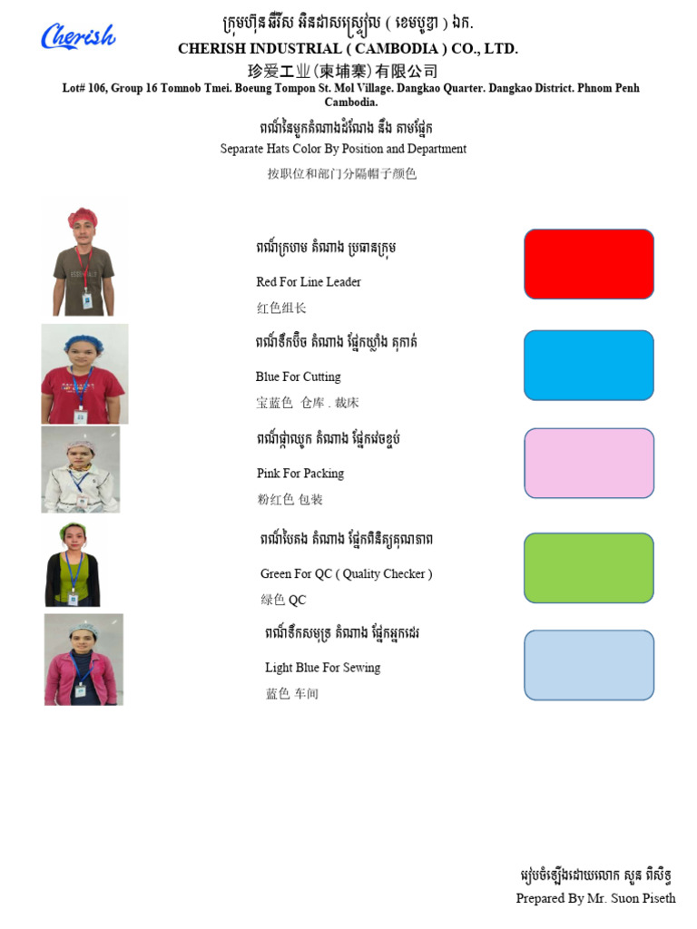 Color Show Position | PDF