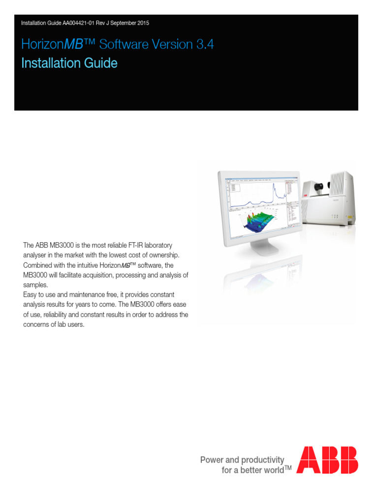 AA004421-01 Rev J Horizon MB FTIR Installation | PDF | Installation ...