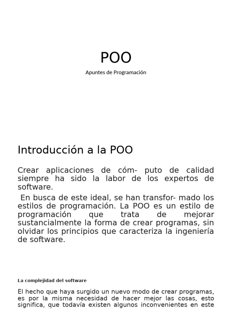 Poo en java | PDF | Objeto (informática) | Software Poo en java | PDF | Objeto (informática) | Software