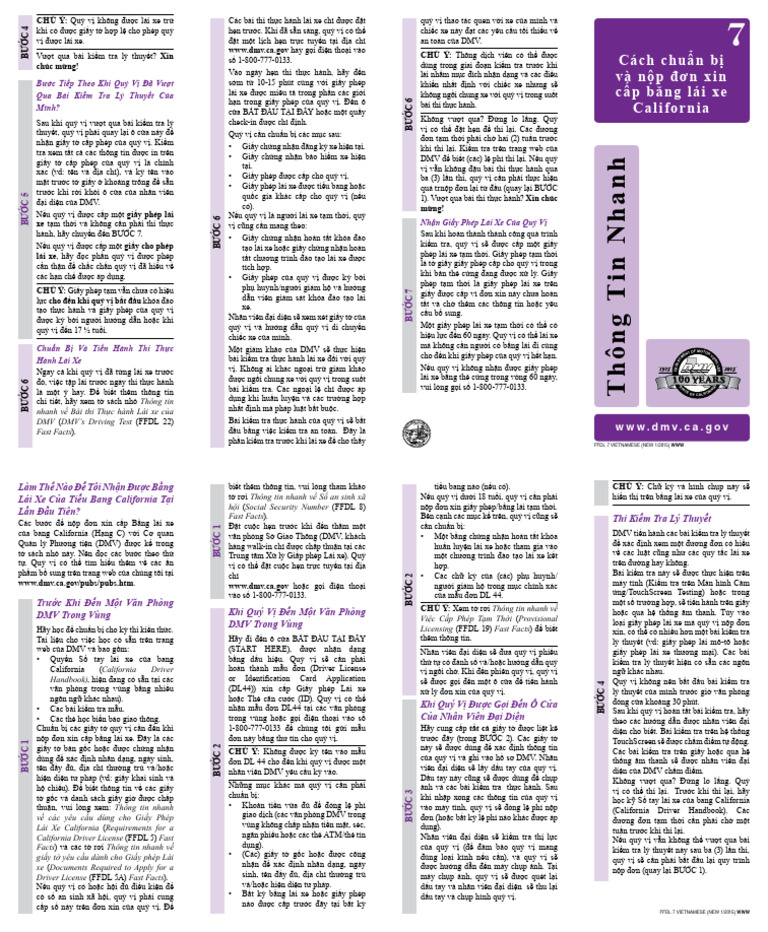 Vietnamese How To Prepare and Apply For A Driver License | PDF