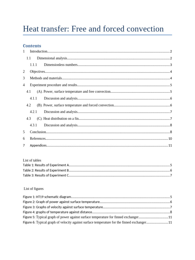 Heat Transfer Lab Report | PDF | Heat Transfer | Convection