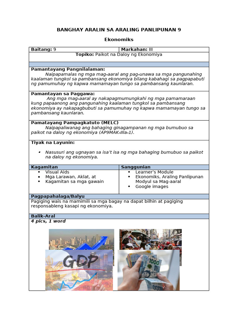 Lesson Plan-G9-2nd | PDF
