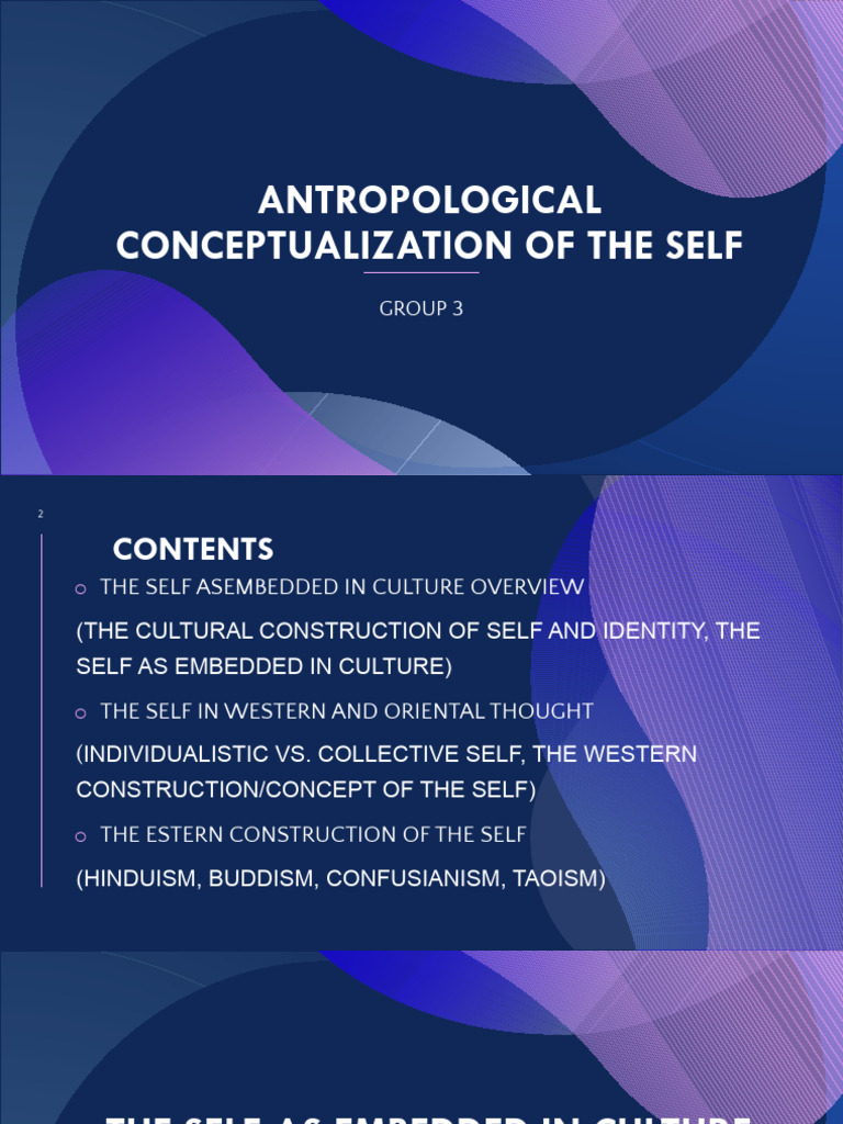 Group 3 Antropological Conceptualization of The Self | PDF | Anthropology | Self