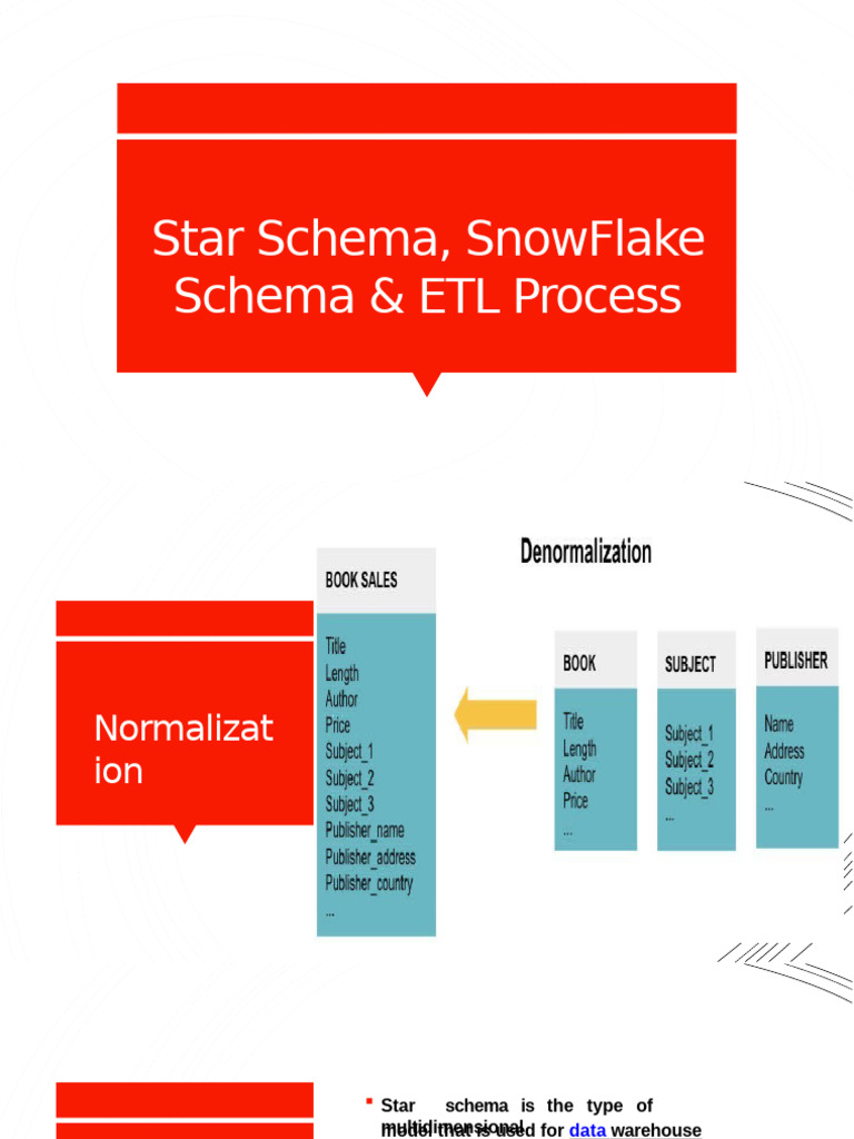 ETL Process in Star and Snowflake Schemas | PDF | Data Management | Data