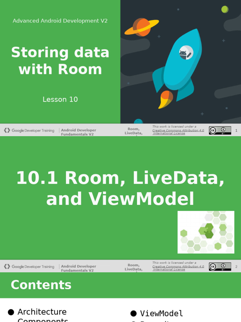 10.1 - Room, LiveData, and ViewModel | PDF | Databases | Android ...