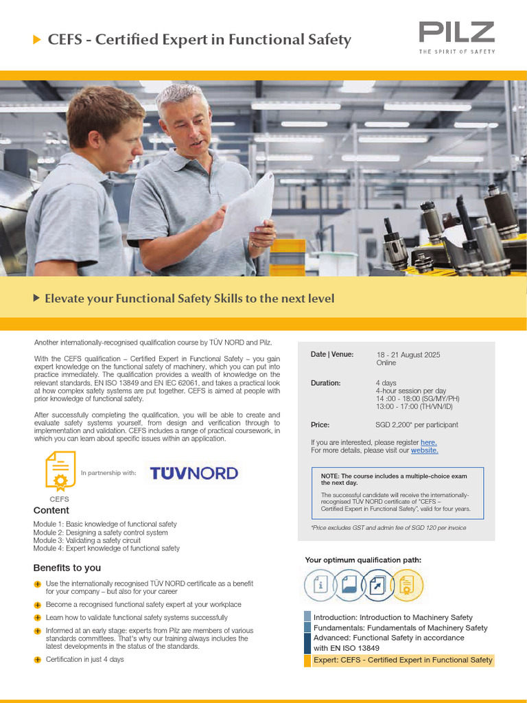 SEA - CEFS Flyer 2025 | PDF | Certification | International ...