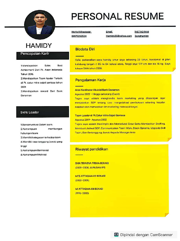 Berkas Lamaran Lengkap Hamidy-Compressed | PDF