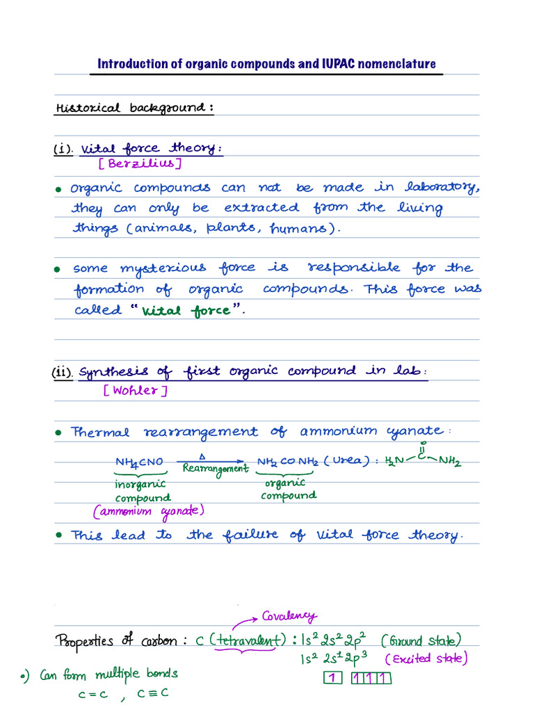 IUPAC Notes (22-23) - 1 | PDF