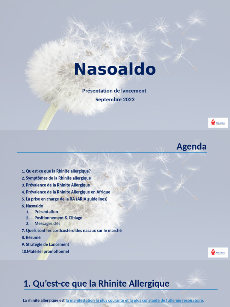 FR Nasoaldo PPT Marketing 2023 | PDF | Allergie | Asthme