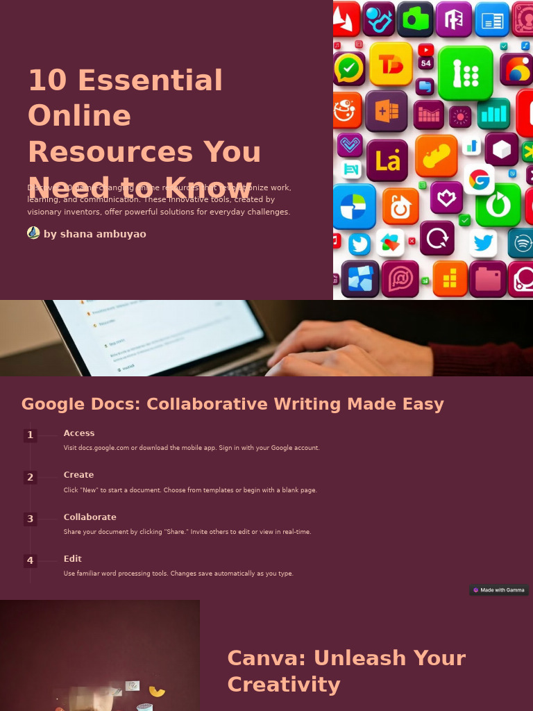 10 Essential Online Resources You Need To Know | PDF | Cyberspace ...