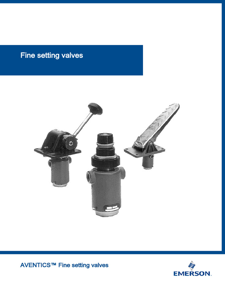 Catalog Fine Setting Valves Aventics en 6910088 | PDF | Valve ...
