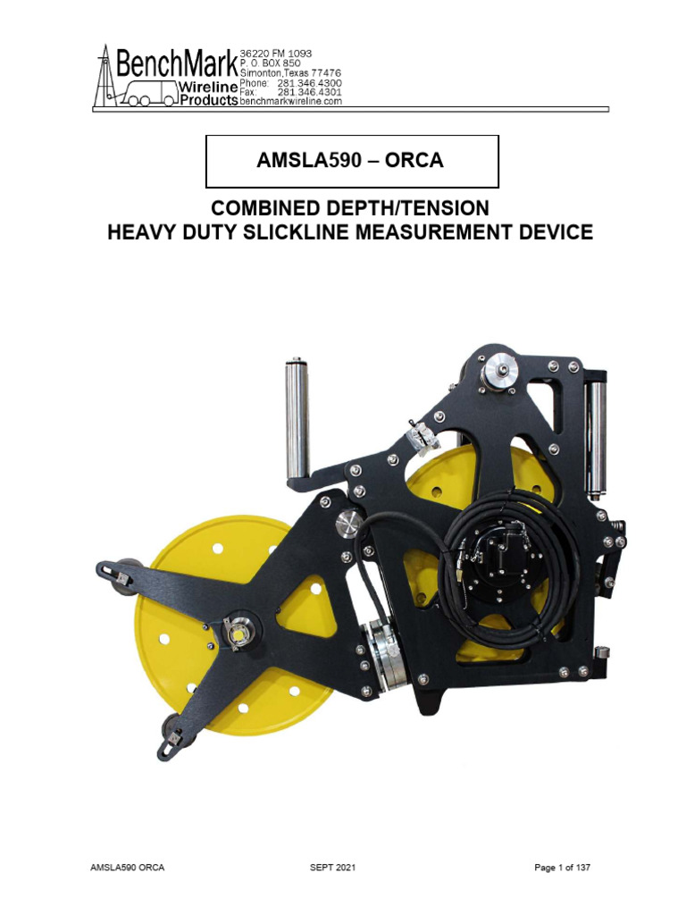 AMSLA590 Manual Orca 2021-09-28 | PDF | Manufactured Goods | Electrical ...
