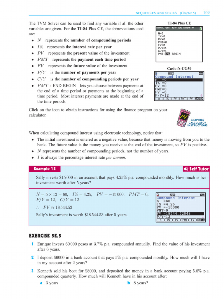 Financial Math and How To Use A Calculator | PDF | Finance & Money ...