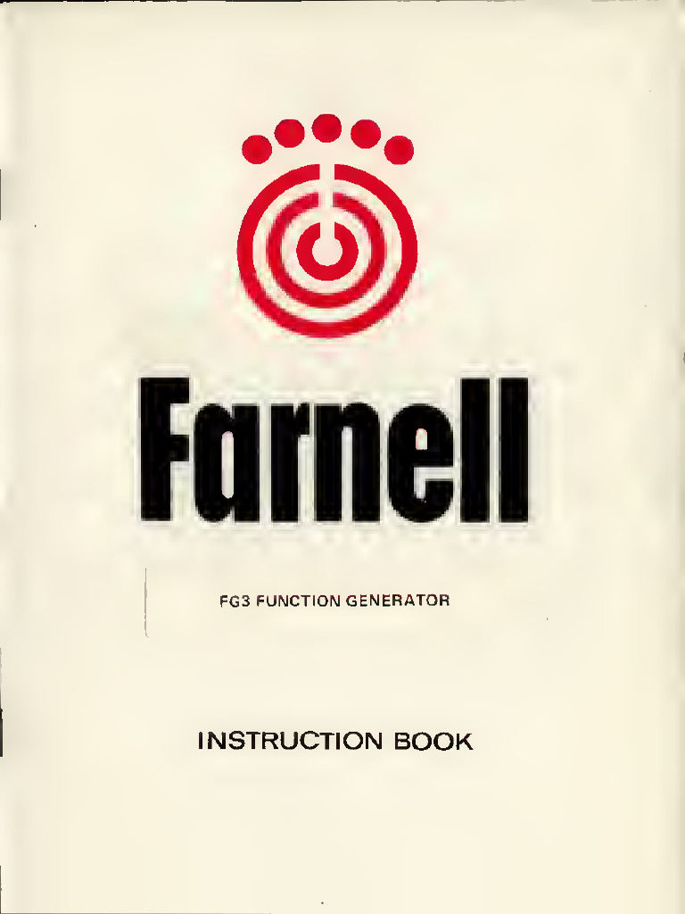FG3 Function Generator Instruction Manual | PDF | Amplitude ...