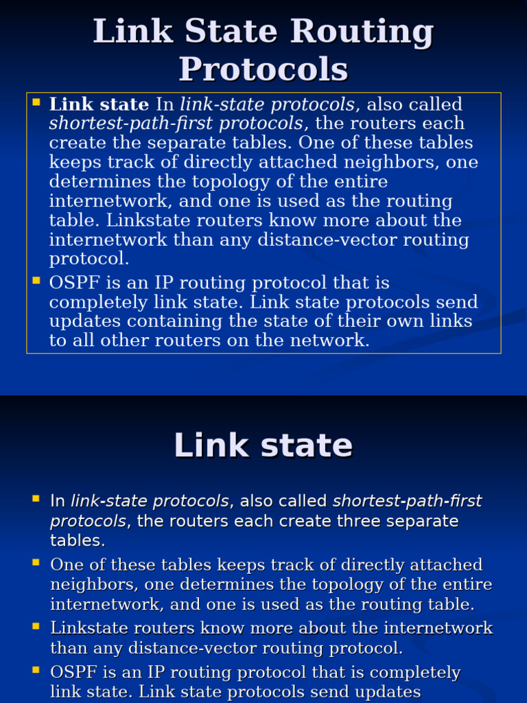 Link State | PDF