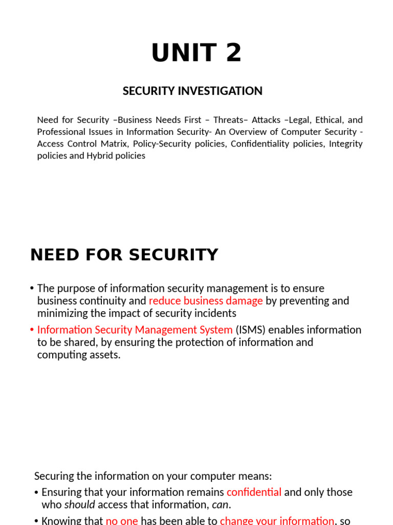 DIS Unit-2 | PDF | Malware | Computer Virus