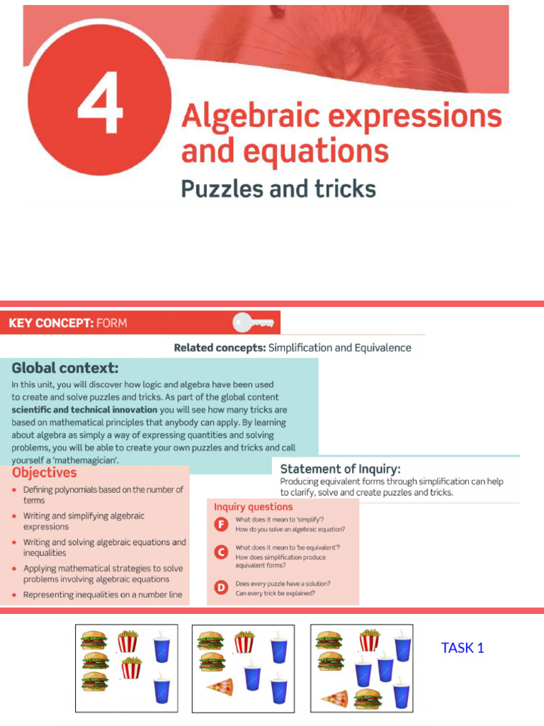 Simplifying Algebraic Expressions Guide | PDF | Algebra | Equations