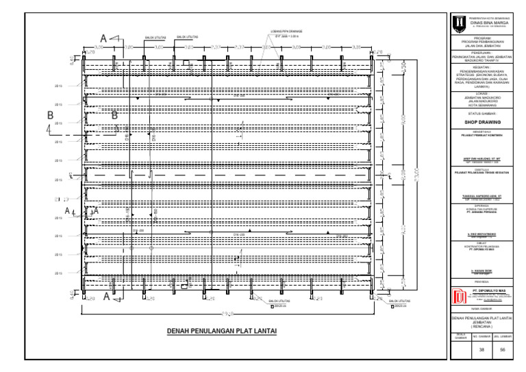 Denah Penulangan Plat Lantai | PDF