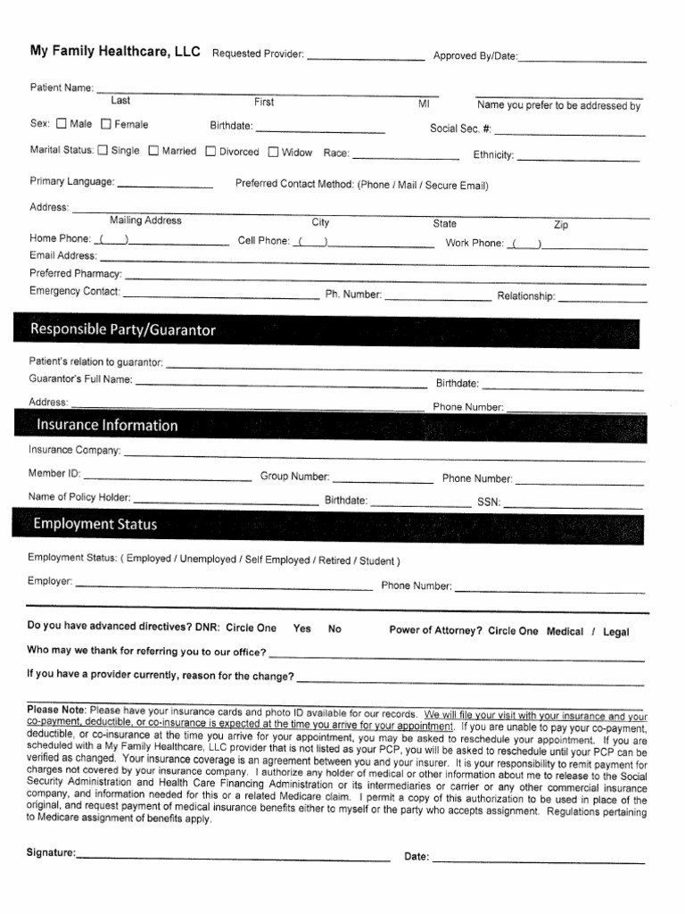 New PT Paperwork | PDF