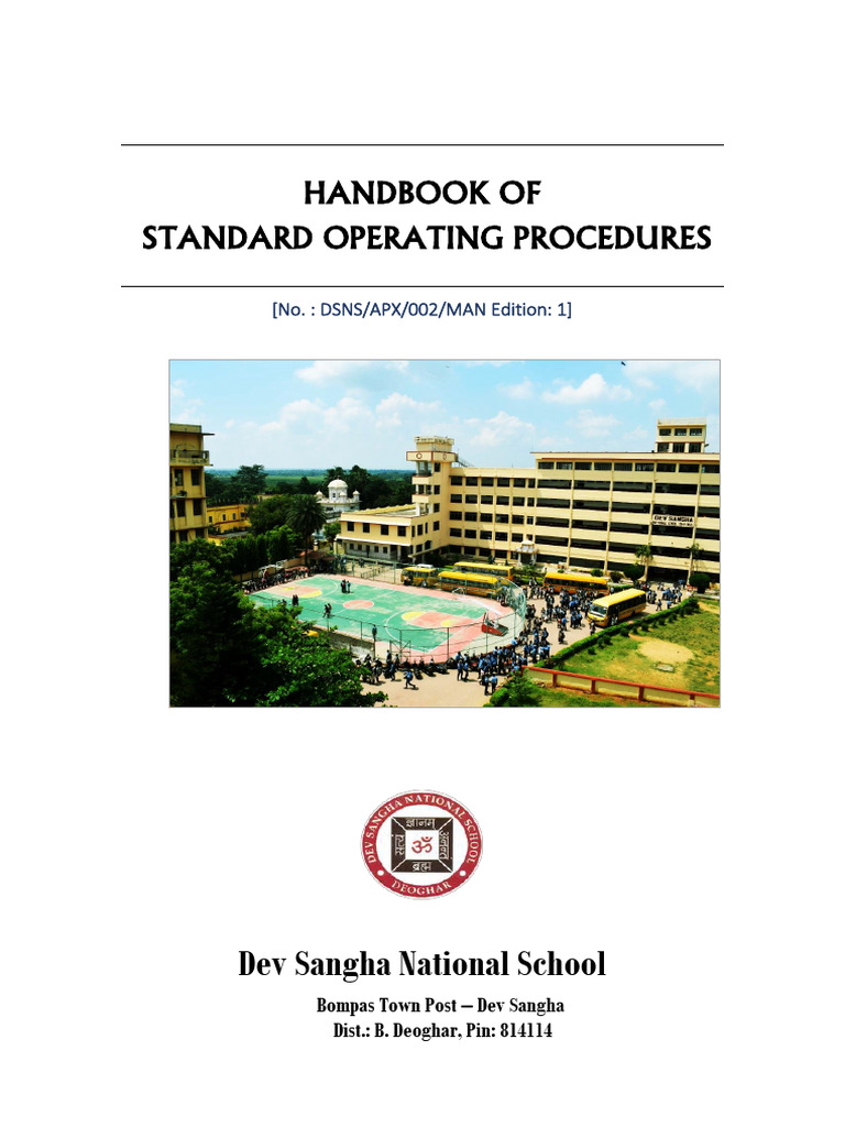 Standard Operating Procedure Manual | PDF | Laboratories | University ...