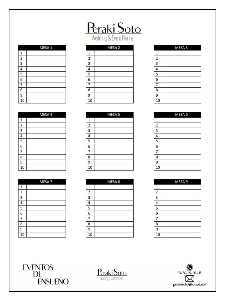 Formato Listas Sam y Rod | PDF