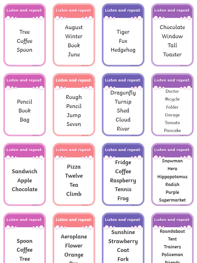 Listening Activities for Kids | PDF