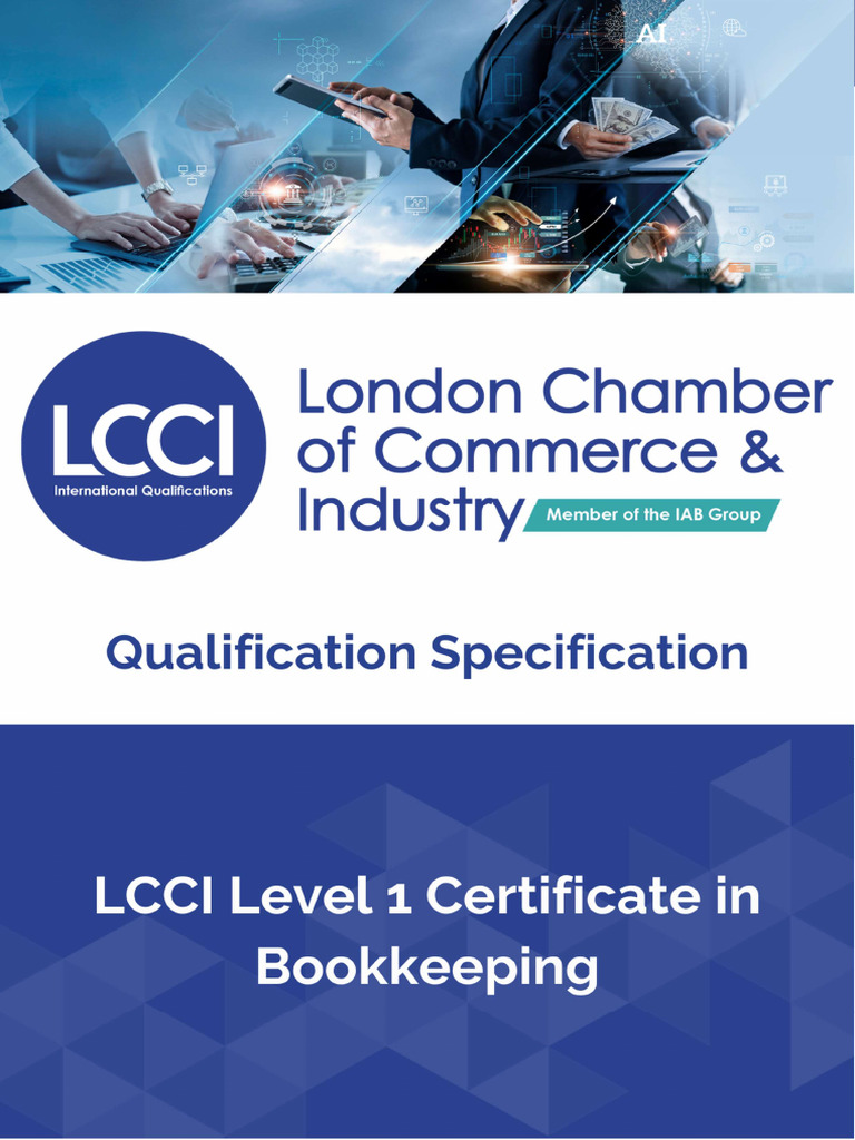LCCI Level 1 Bookkeeping Overview | PDF | Debits And Credits | Bookkeeping