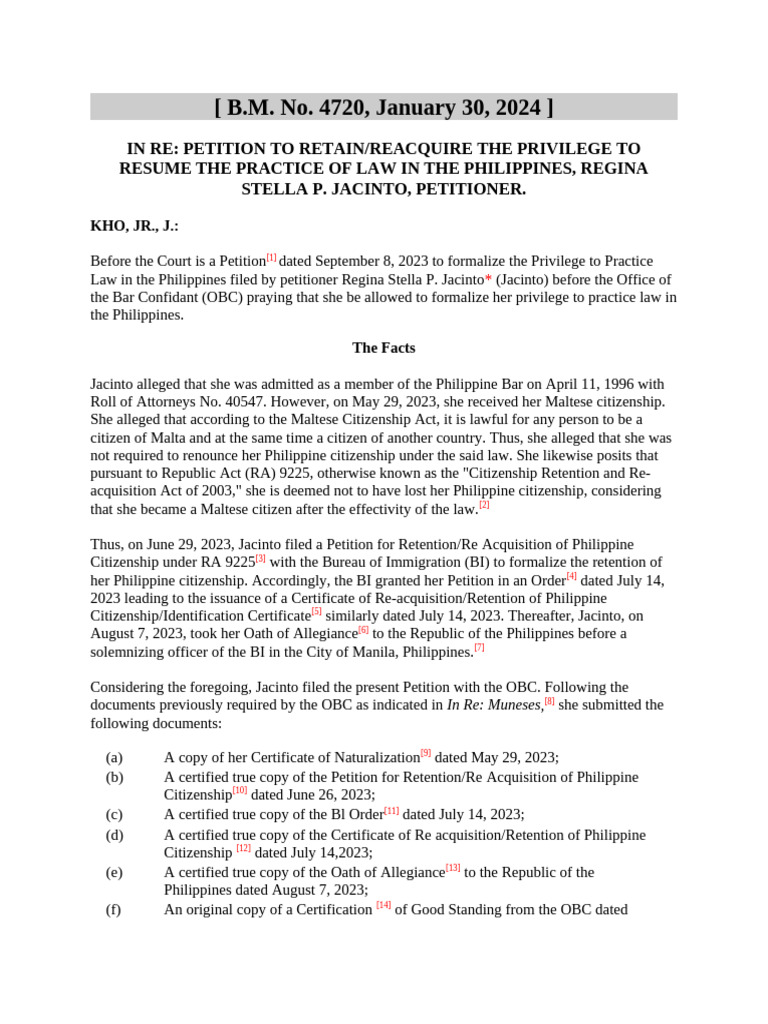 In Re Petition To Retain Reacquire The Privilege To Resume The Practice ...