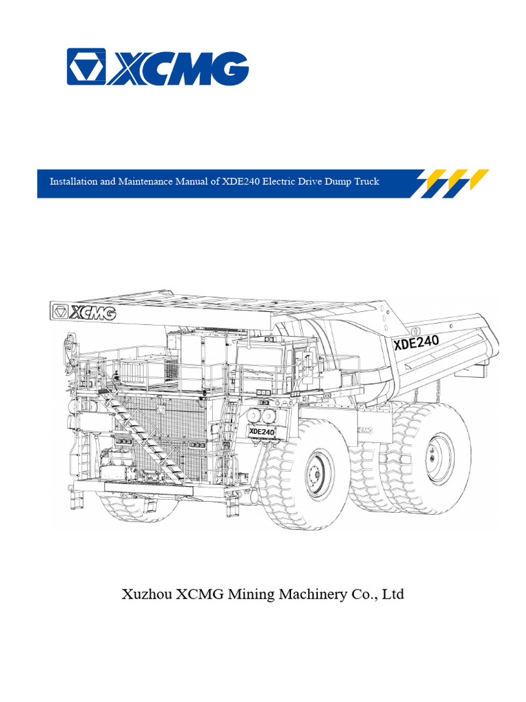 3、XDE260 Installation and Maintenance Manual-EN电传动自卸车装修手册（英文） | PDF ...