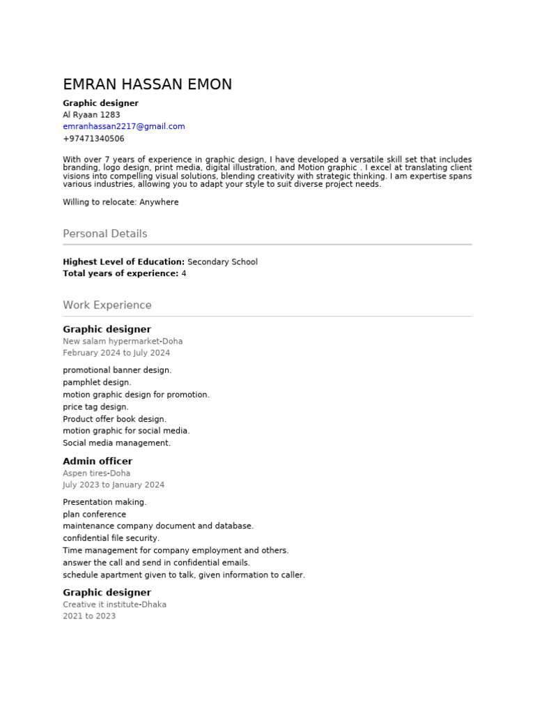 Emran Hassan Emon | PDF | Art