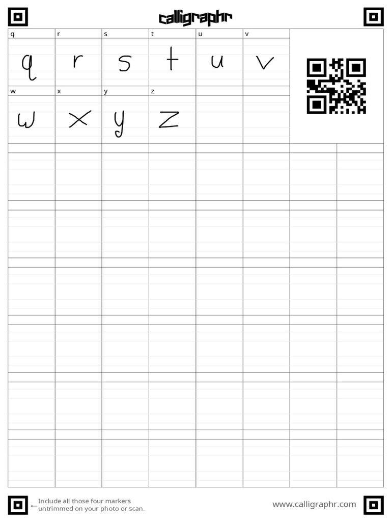 Calligraphr Template 2 | PDF
