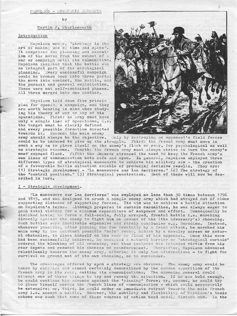 Napoleon Strategic Concepts 1 | PDF | Military | Conflicts