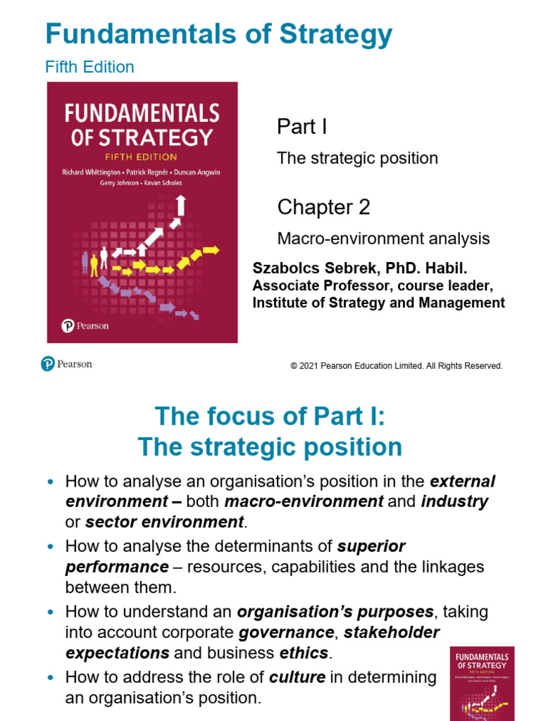 Ch2 - Macro Environment Analysis - Sebrek Moodle | PDF | Forecasting | Scenario Planning