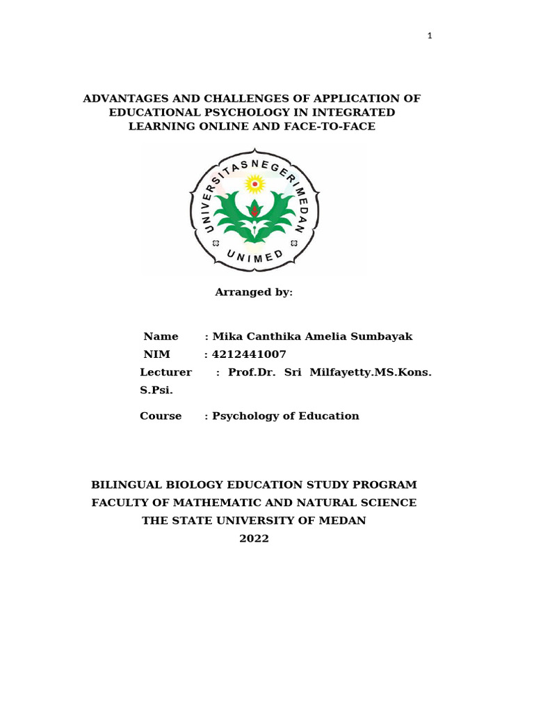 Uts Psiko Edu | PDF | Learning Theory (Education) | Learning