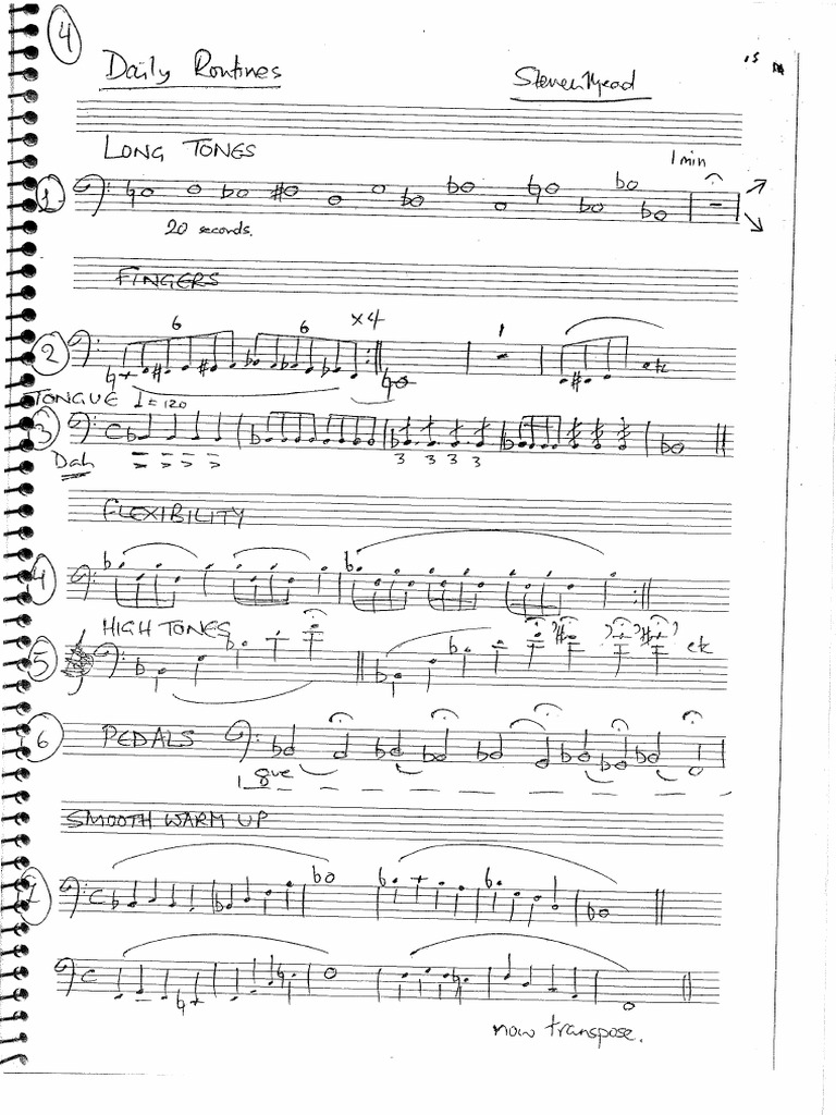 Steven Mead Warm Up | PDF