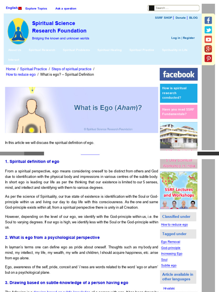 ego | PDF | Thought | Soul
