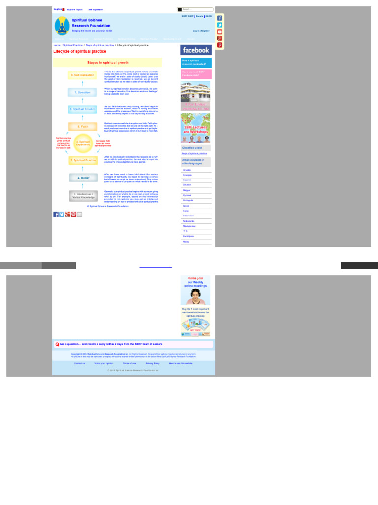 Spritiual Progress Stages | PDF