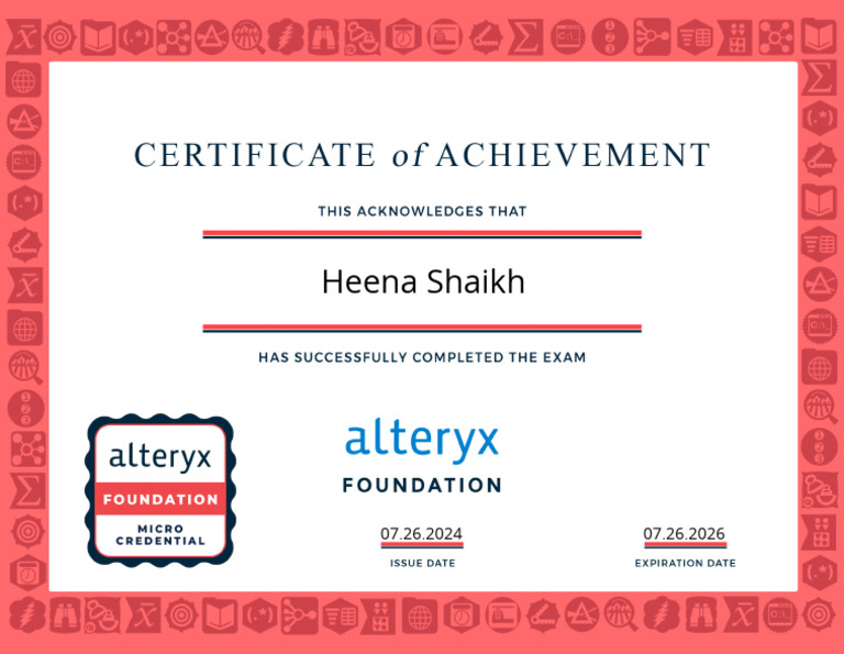 Alteryx Foundational Micro Credential Badge20240911-7-Kg9m0z | PDF