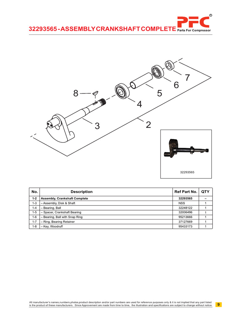 Assembly Crankshaft Complete | PDF