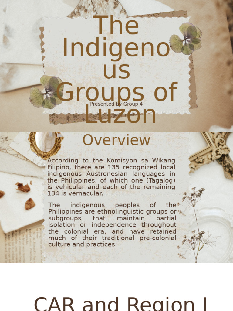 GROUP 4 Indigenous People of Luzon. Presentation | PDF