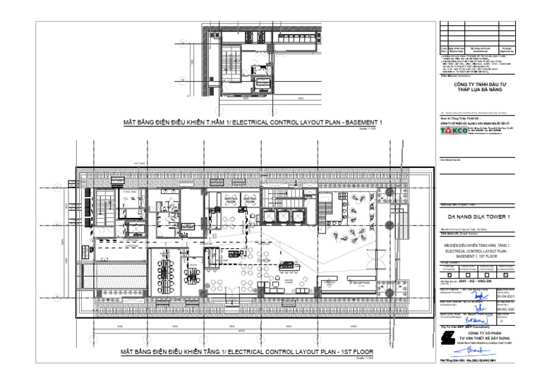 Mvac-400-Mb Dien Dieu Hoa Tang 1 (Electrical Control Layout Plan - 1st ...