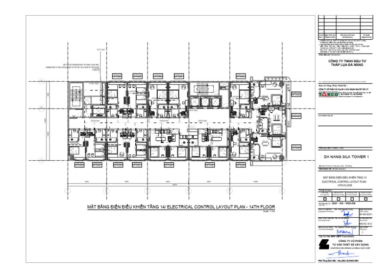 Mvac-412-Mb Dien Dieu Khien Tang 14 (Electrical Control Layout Plan ...