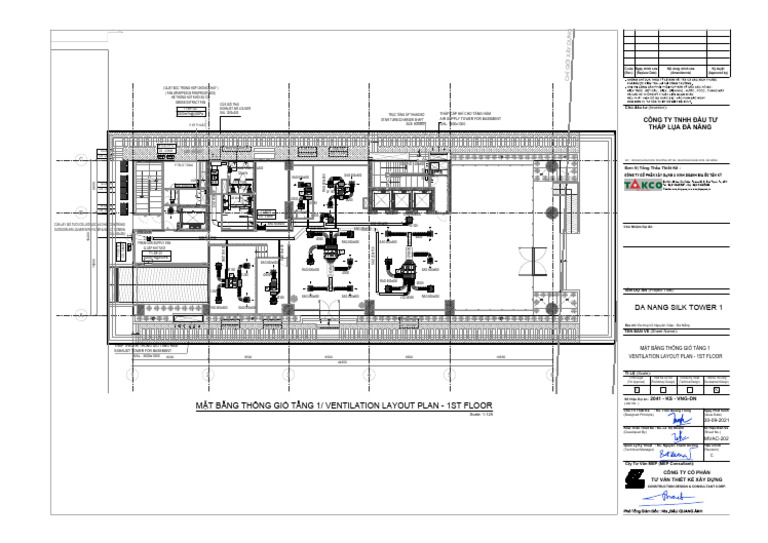 Mvac-202-Mb Thong Gio Tang 1 (Ventilation Layout Plan - 1st Floor) | PDF