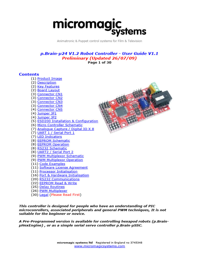Ain - 24 V1.2 Guide V1.1 | PDF | Microcontroller | Manufactured Goods