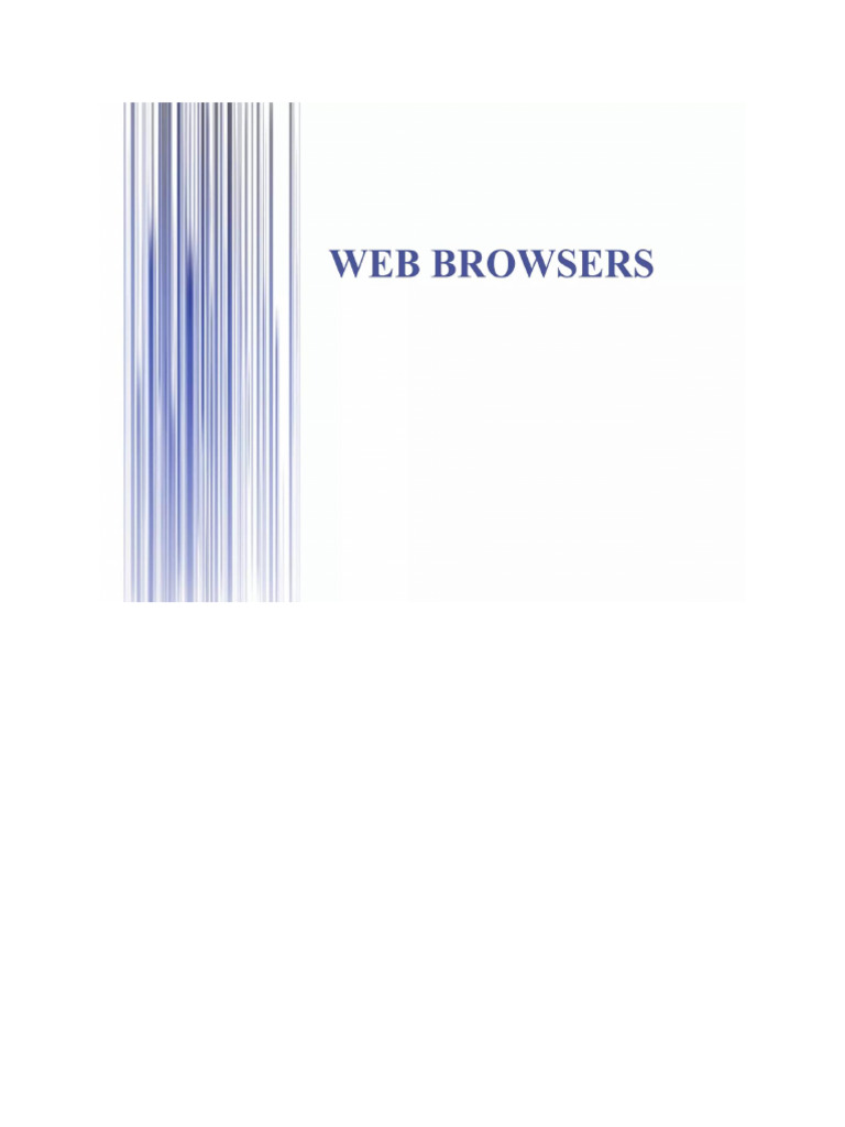 Functions and Features of Web Browser Final | PDF