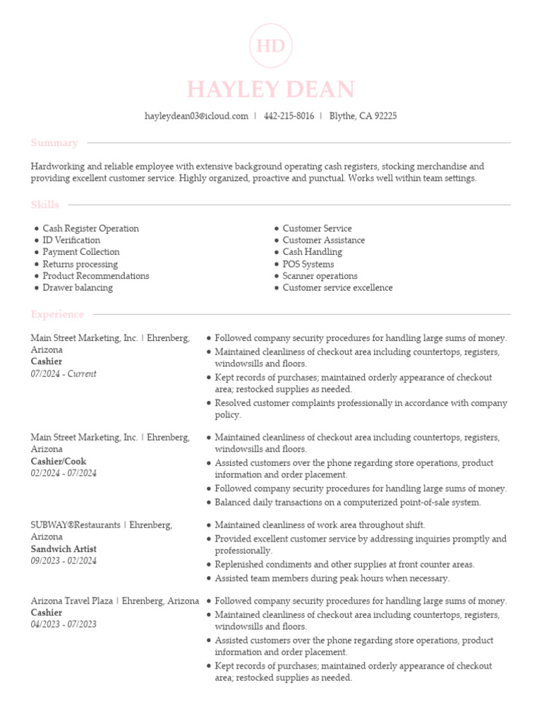 Kandice Dean Resume 3 | PDF | Business | Finance & Money Management