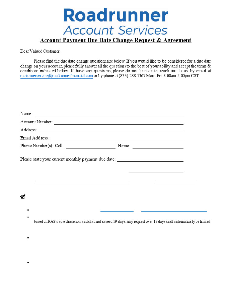 Due Date Change Request Form | PDF | Operating System | Software