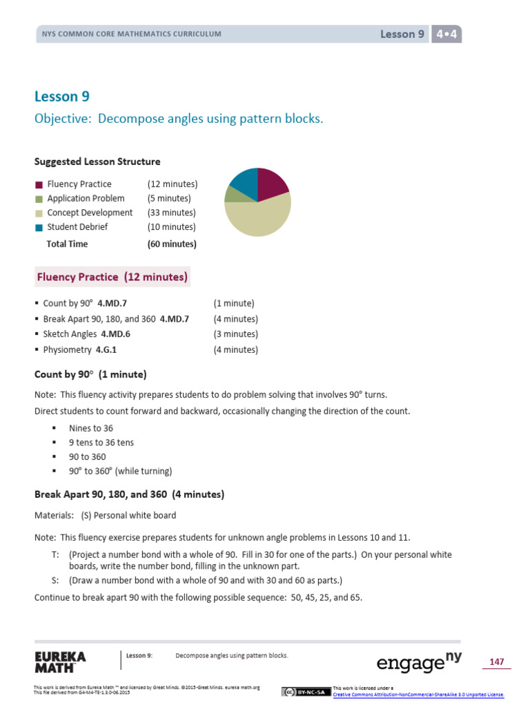 Math g4 m4 Topic C Lesson 9 | PDF | Triangle | Angle