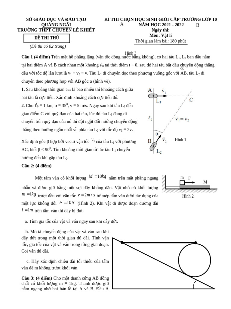 LK de Thi Thu HSG 10 | PDF